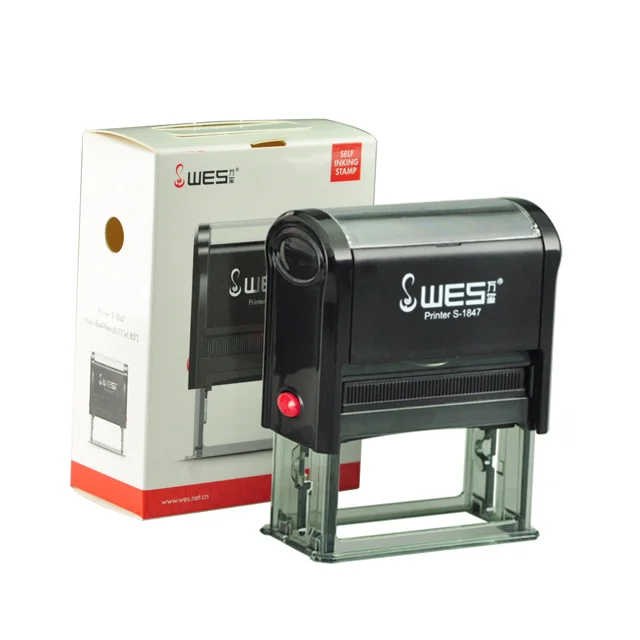 Wes Custom Stamp - Self Inking Logo Stempel S-1847