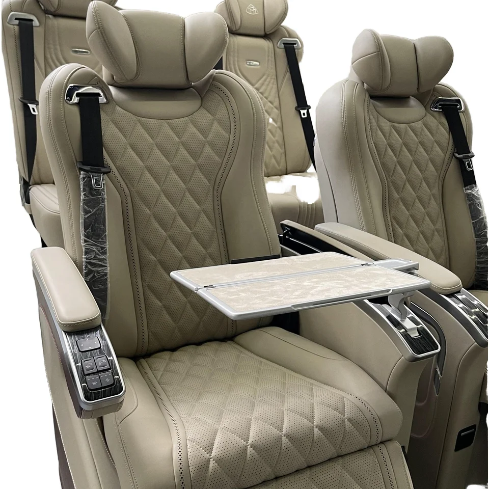 Adjustable Luxury Leather Van Seat With Table For Mercedes Benz Vito ...