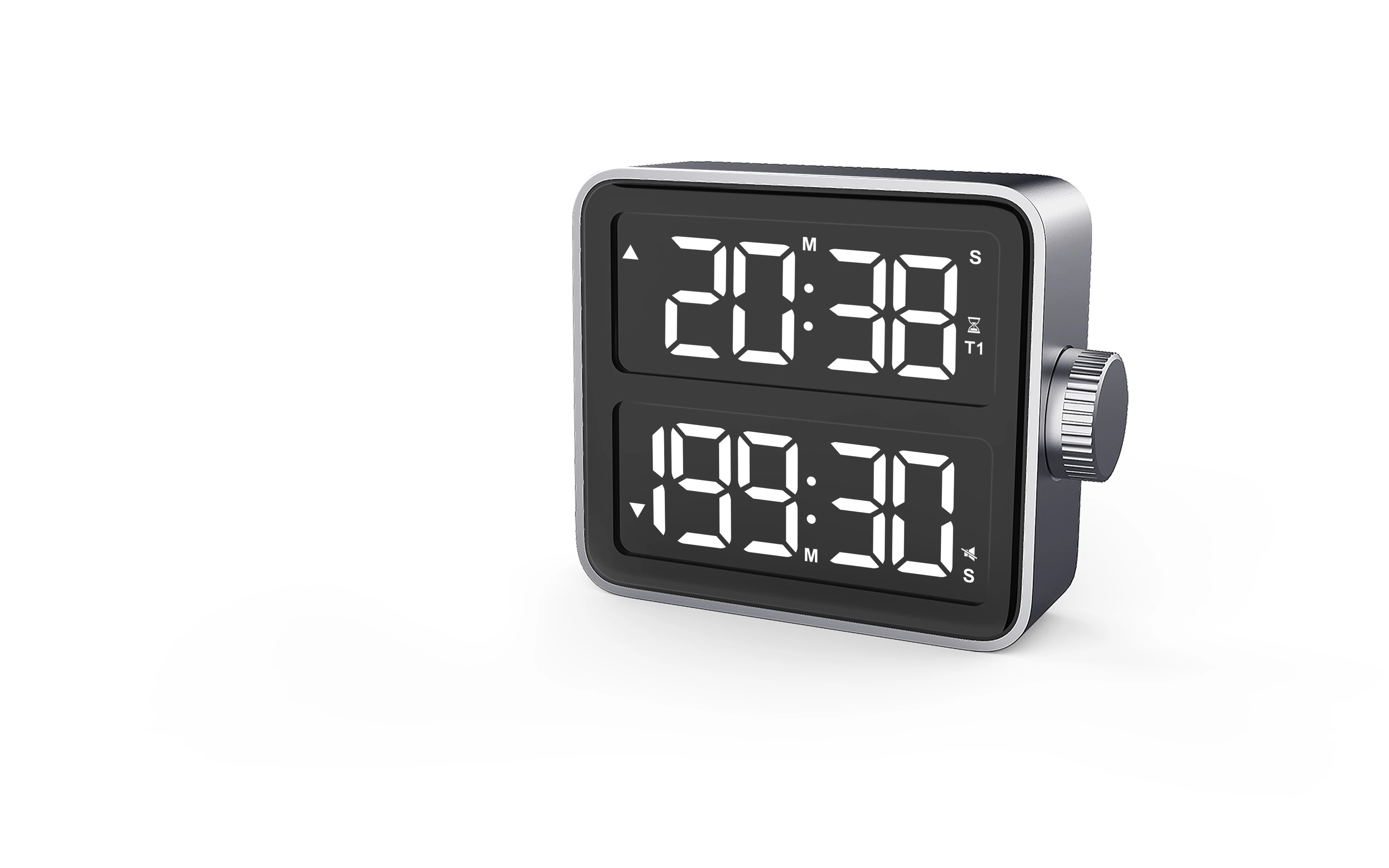 HAPTIME Dual Screen Split Timer - Efficient Kitchen Timer