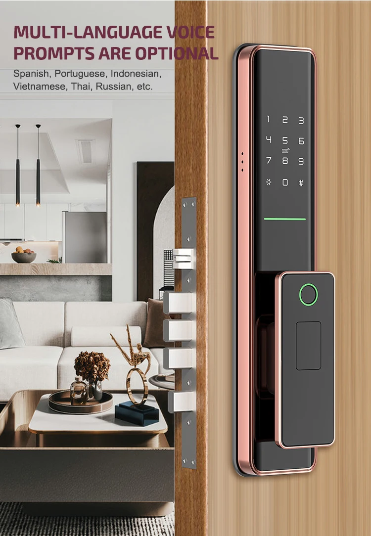 High Quality Apartment Hotel Door Lock Electronic Keyless Digital Smart ...