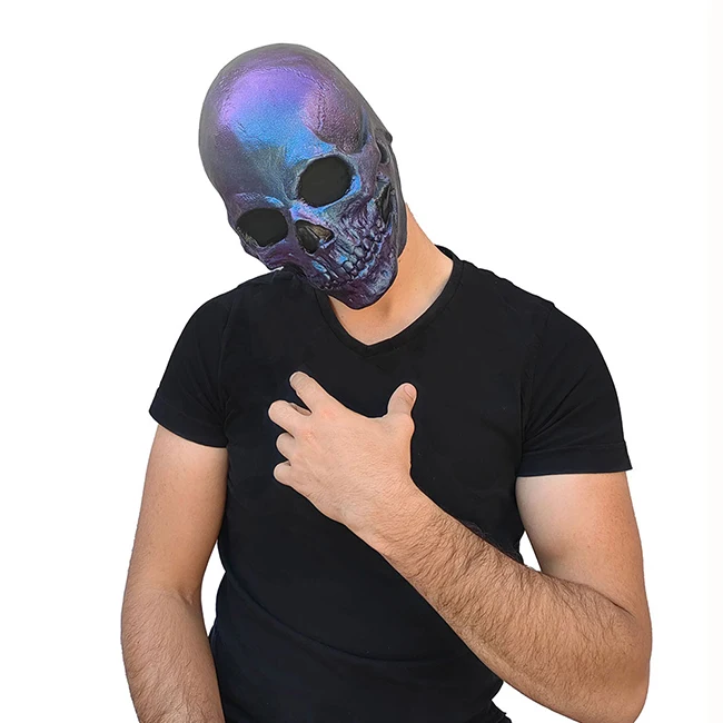 3d Horror Realistic Human Helmet Party Latex Paintball Halloween Mask ...