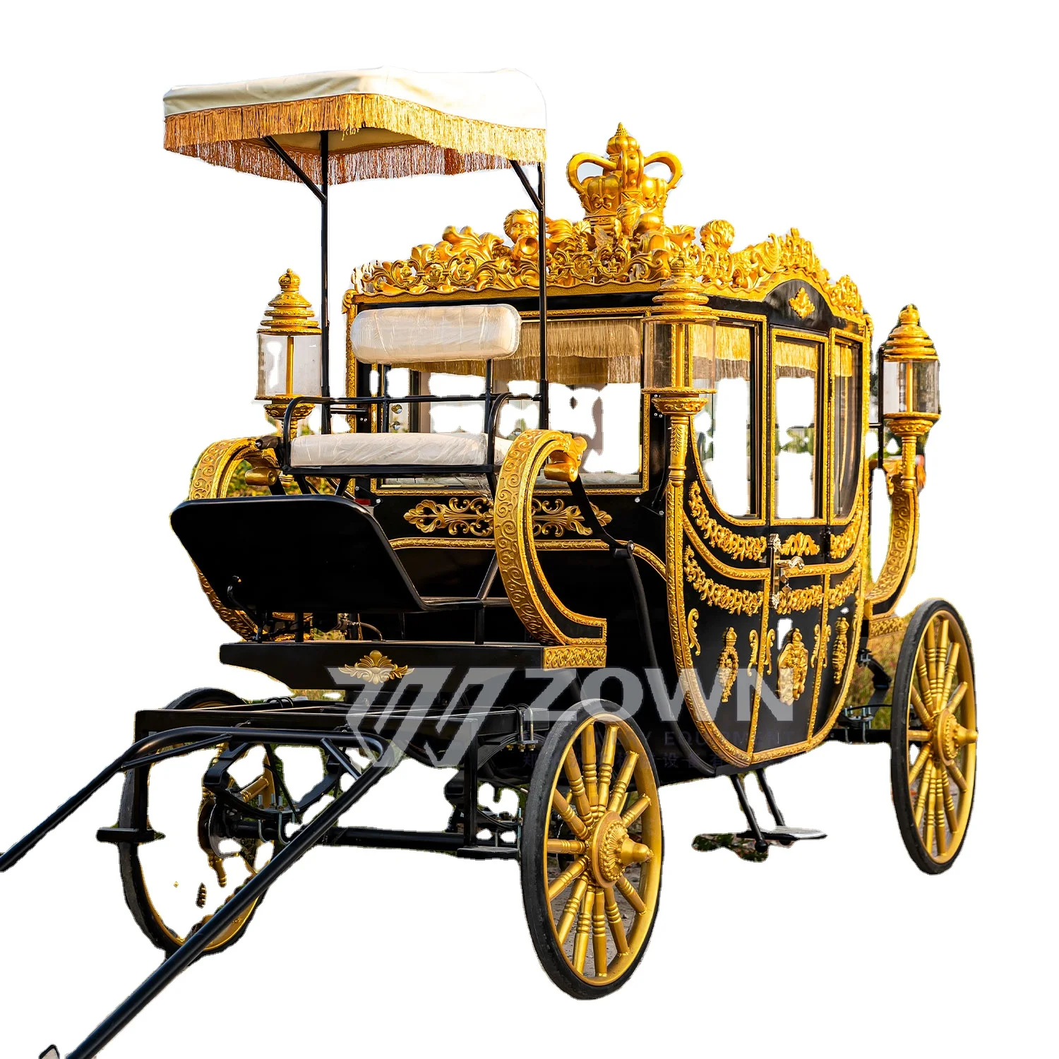 Horse-drawn carriage, luxury royal prince carriage, wedding car, truck ...