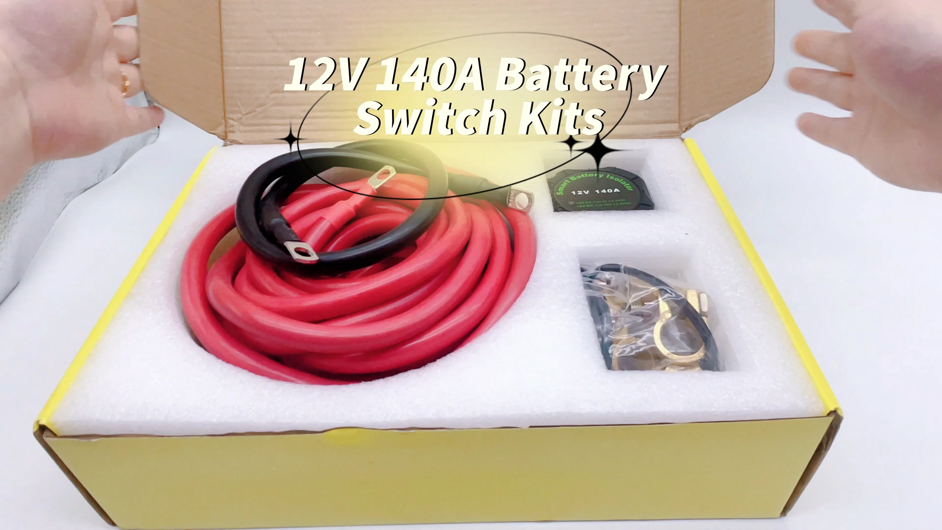 Dual Battery Isolator Kit 12 Volt 140 Amp Voltage Sensitive Relay Complete Vsr Double Battery ...