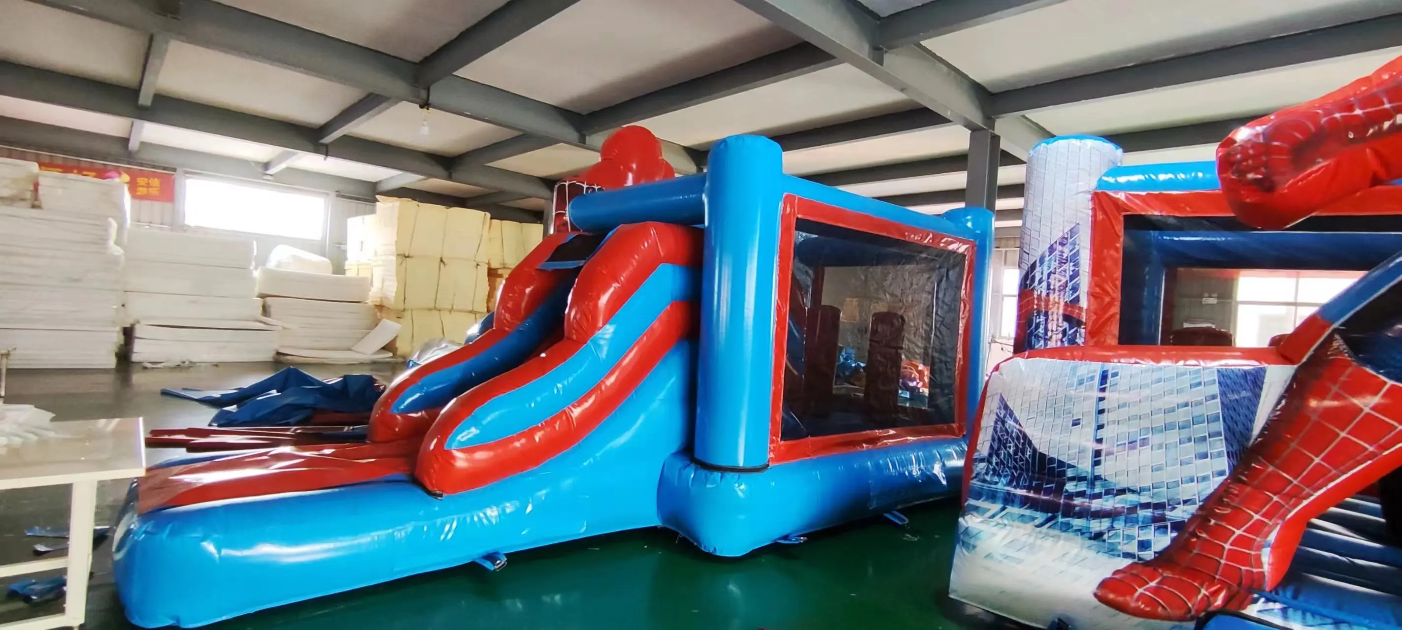 Commercial Spiderman Spider Man Slide Combo Commercial Kid Inflatable ...