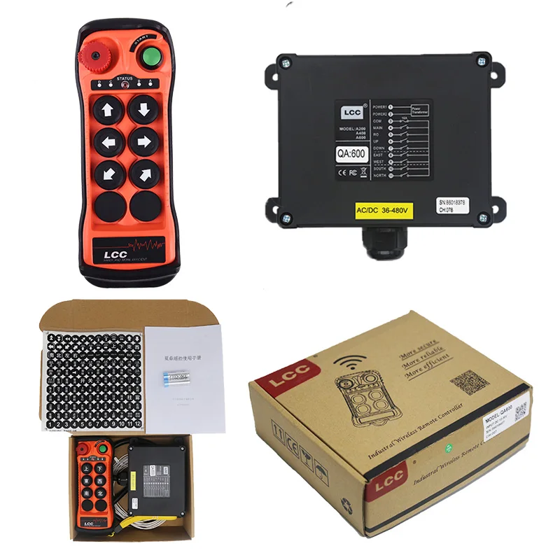 Lcc Qa600 433mhz 6 Button Wireless Industrial Truck Crane Remote ...