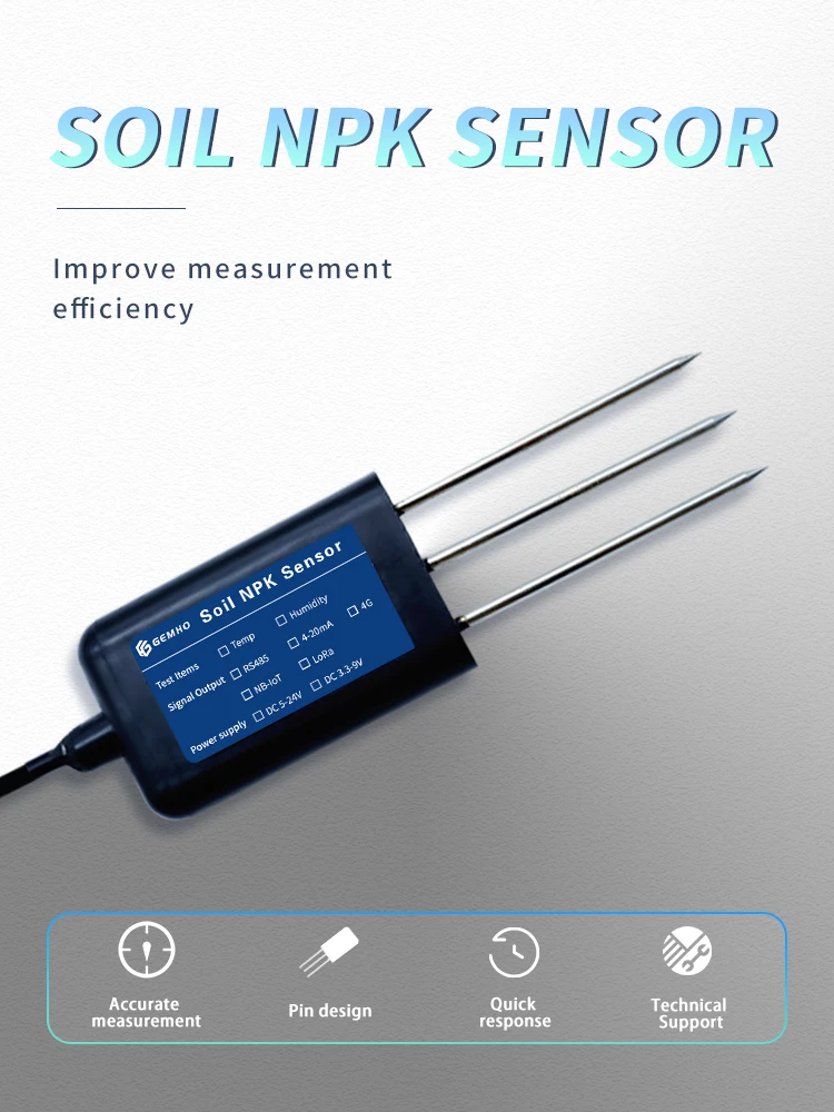 Gemho High Accuracy NPK Sensor for Agricultural Soil Testing