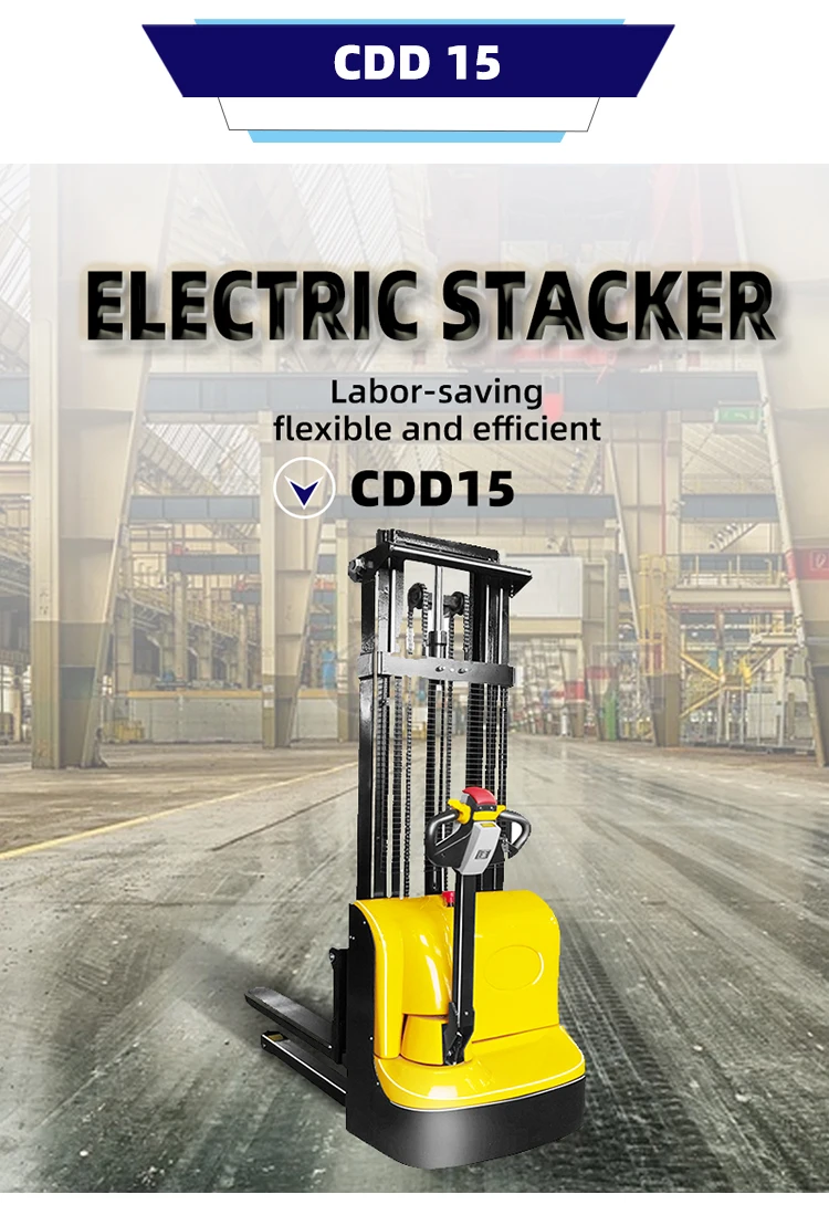 Lifting Electric Stacking Truc Pallet Stacker Walking Type k Forklift ...