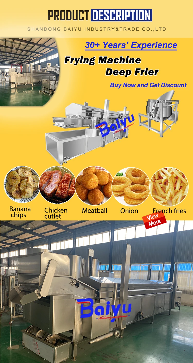 New Industrial Continuous Conveyor Chicken Deep Fryer/Nuggets Patty ...