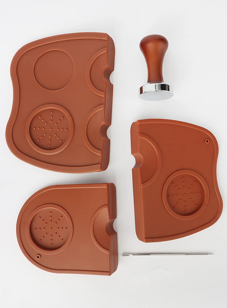 Anti Slip Compression Corner Pad Silicone Coffee Tamper Mat Espresso ...