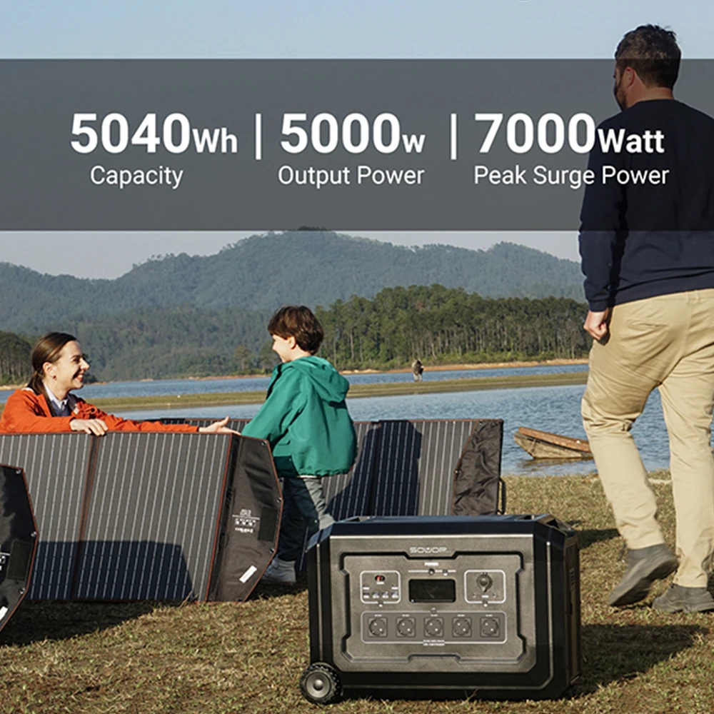 Generador Solar 5000w Portable Solargenerator 5kw Backup Power ...