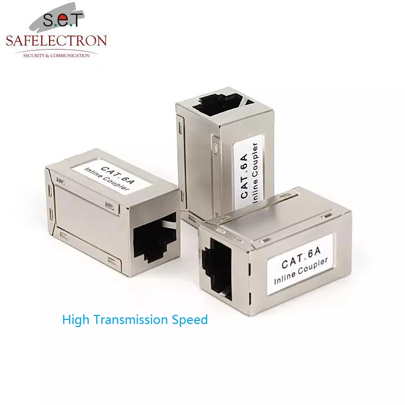 Shielded Cat6a Rj45 In-line Coupler Female Keystone Jack High ...