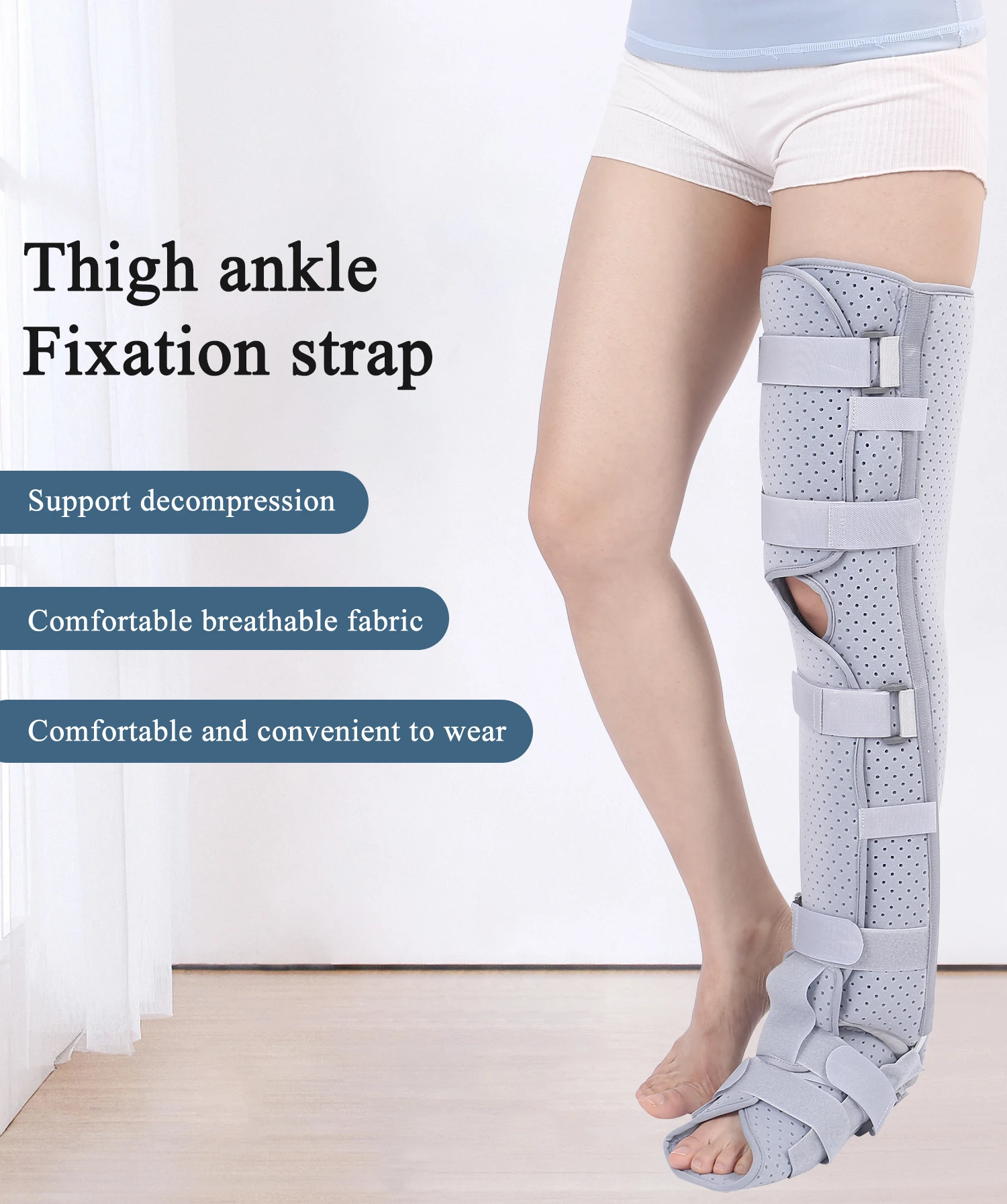 Orthotics Knee Joint Fixation Brace - Patellar Fracture Splint Protector