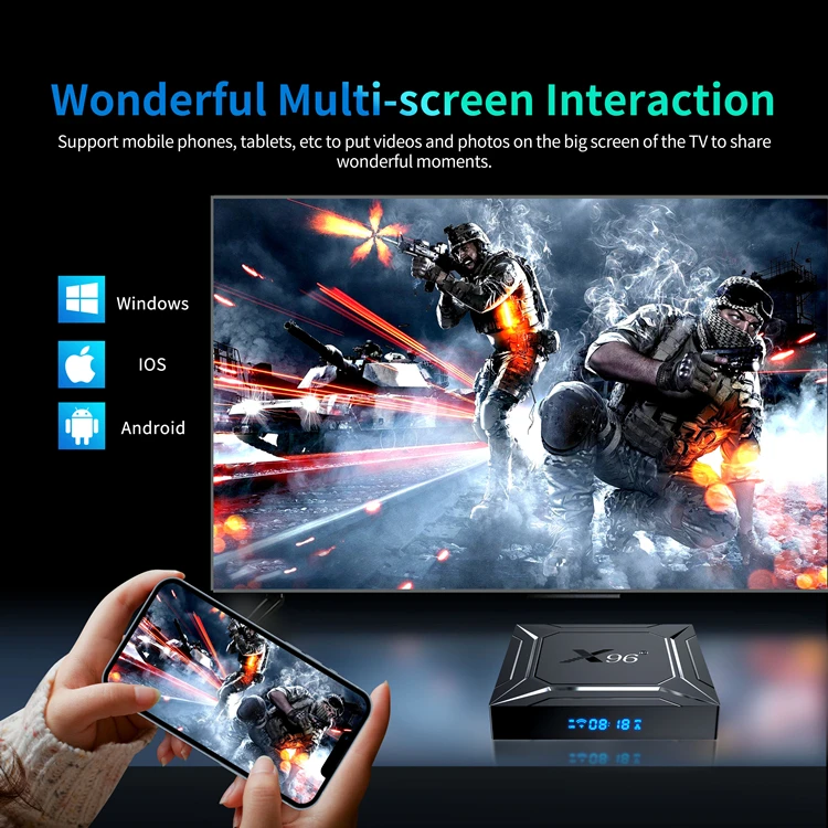 X96 M200 S905X5M TV Box - 4K Smart Set Top Box with Android 14