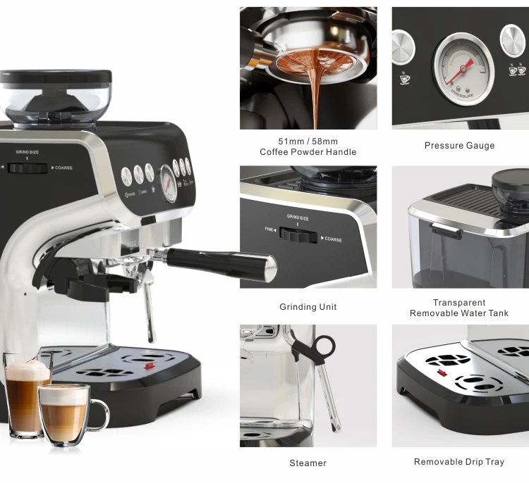 Professional Cafetera Expresso Ground Bean to Cup Maker