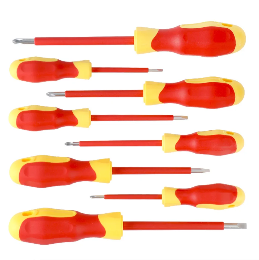 8 In 1crv Insulated Chrome Vanadium Steel Screwdriver Electrical Screw ...
