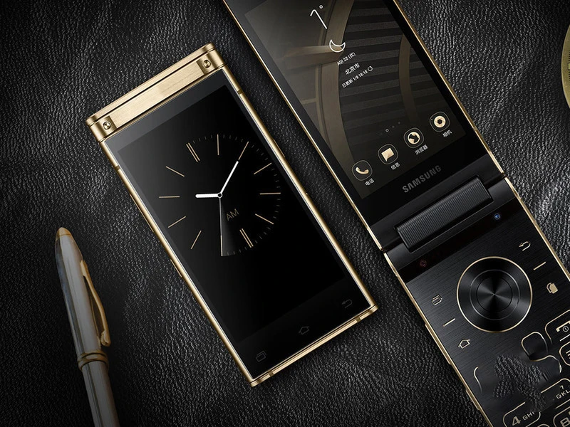 For Samsung Galaxy W2018 4g Lte Mobile Phone 4.2 Inches Amoled Phone Snapdragon 835 Octacore ...