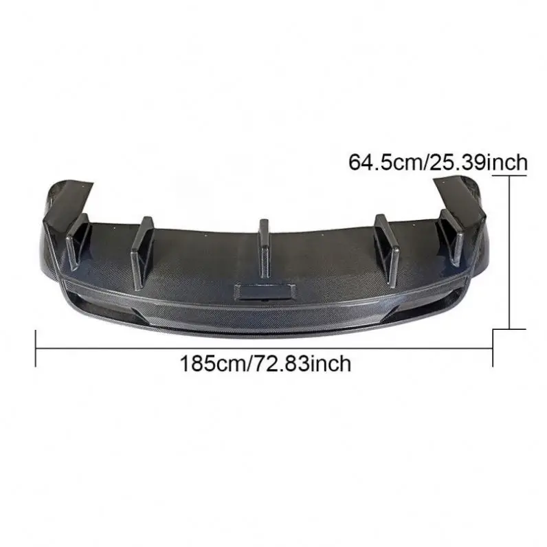 Rz Style Carbon Fiber Rear Bumper Diffuser Lip For Tesla Model X 75d ...