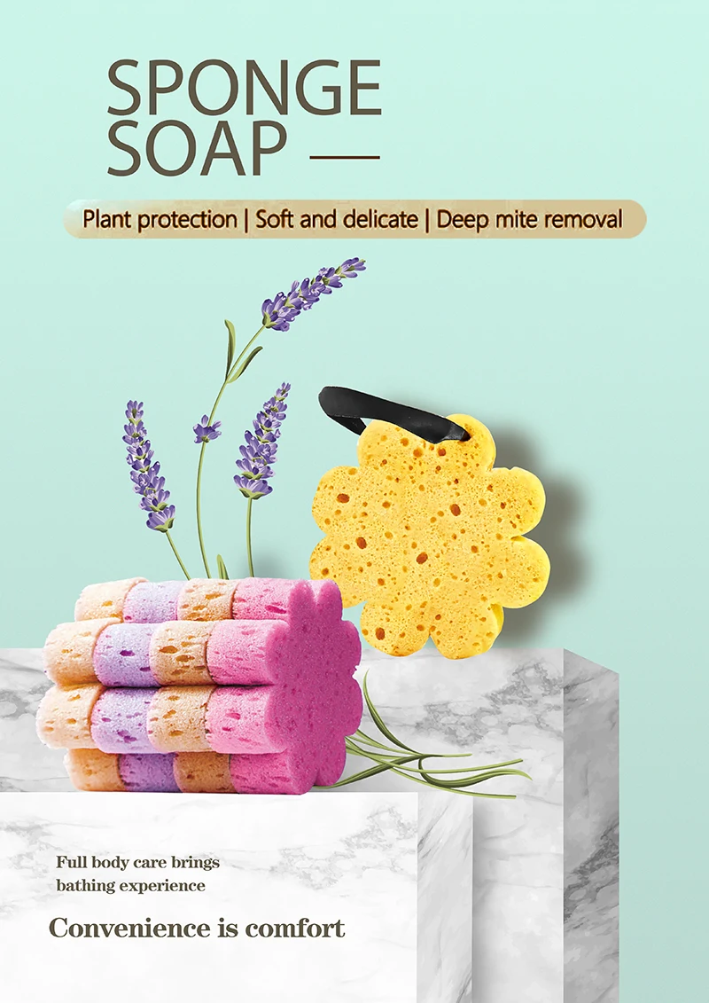Oem Private Label Body Wash Infused Buffer Soap Infused Sponge ...