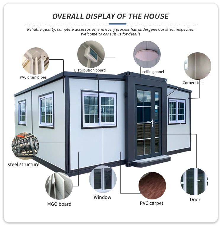 Modular Prefab House Expandable Restaurant Movable Folding Container ...