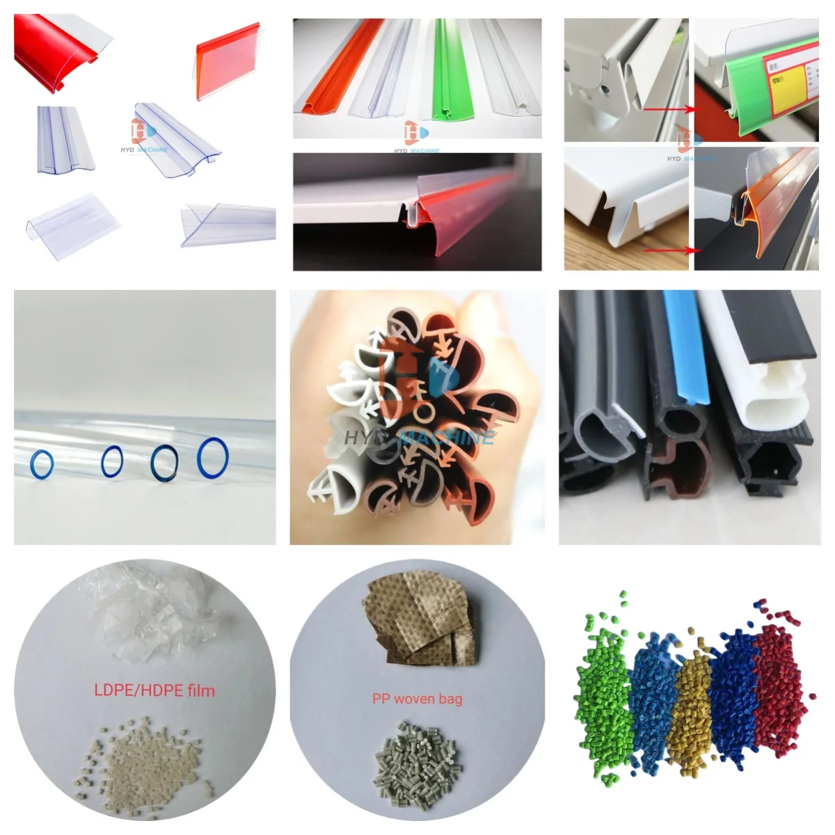 Plastic Single Screw Extruder for Soft PVC TPE Sealing Strips