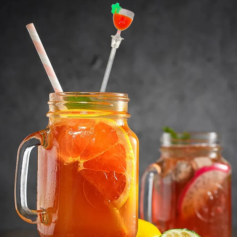 ESTICK Shaker Mixer Drink Juice Stirring Rod - Clear Glass