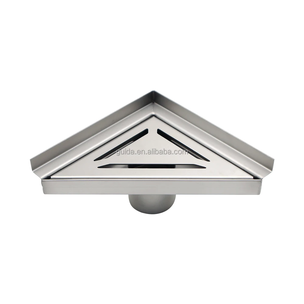 Stainless Steel 304 Triangle Tile Insert Floor Waste Drain Bathroom ...