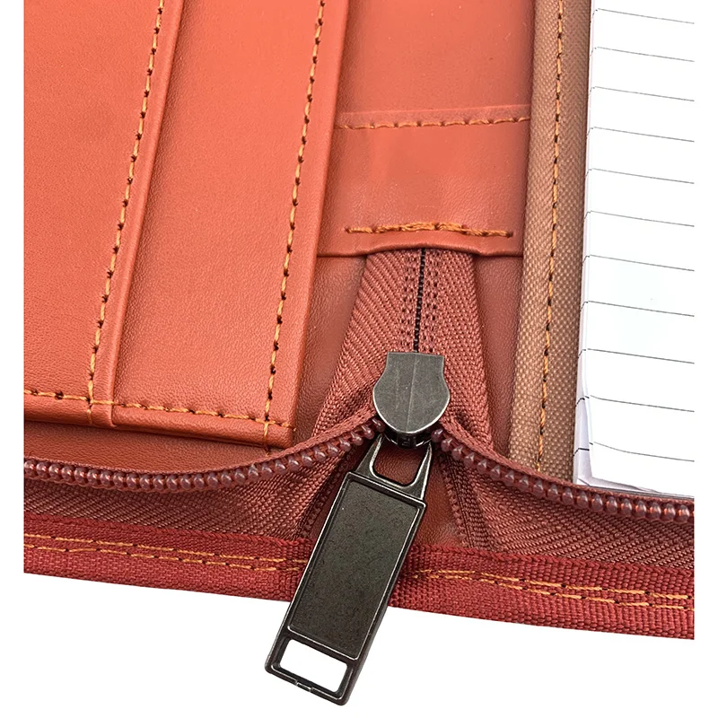 Custom Padfolio - Pink Leather Portfolio for Business