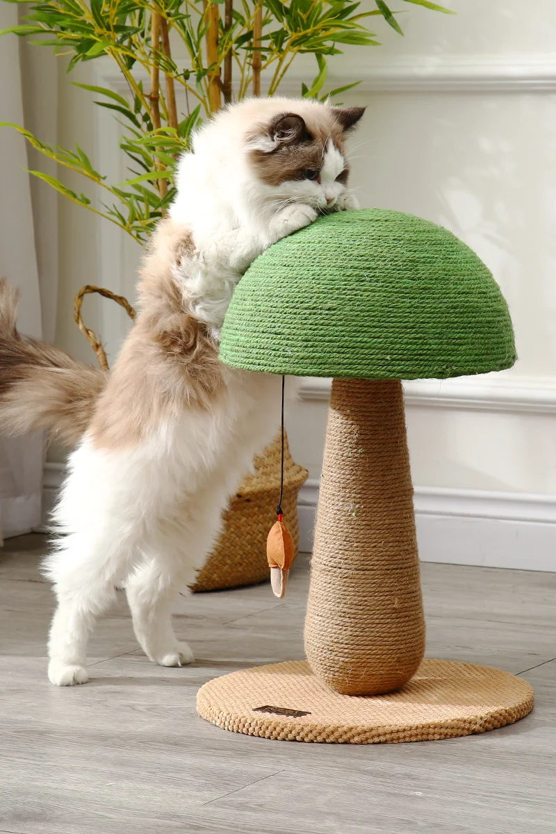 Modern Mushroom Shape Scratcher Diy Scratching Post Climbing Cat Tree ...