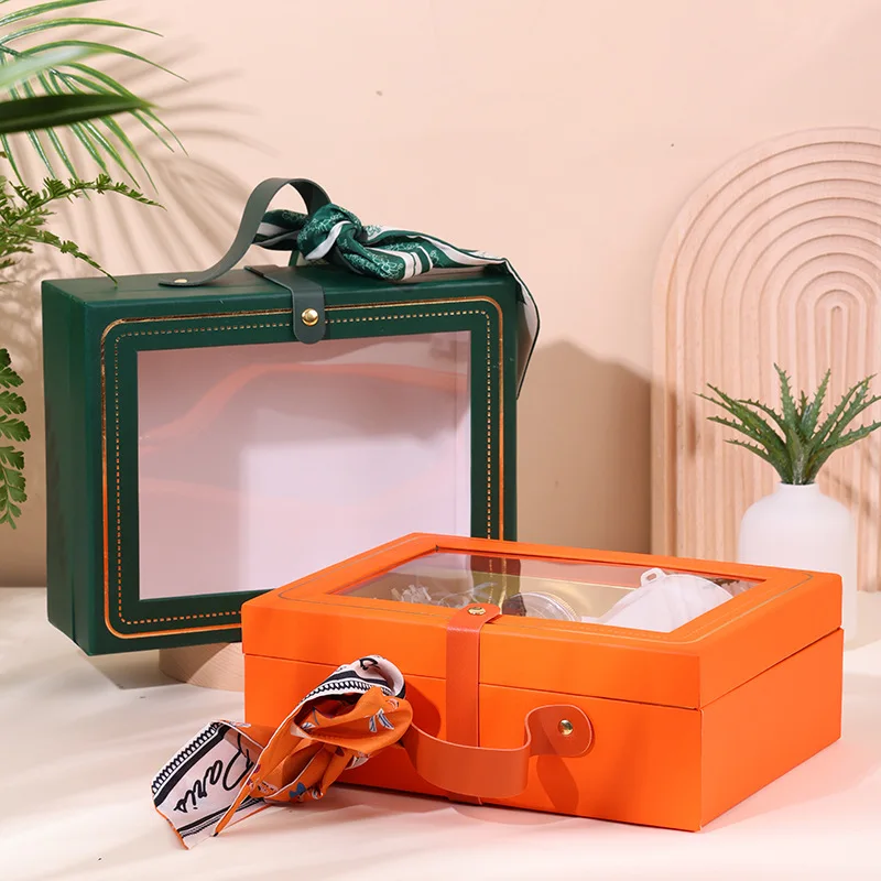 Wholesale Custom Luxury Transparent Lid Cardboard Boxes For Gift Sets ...