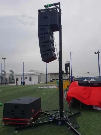 Upright Line Array Speaker Lift Truss Stand Tower Line Array Speaker ...