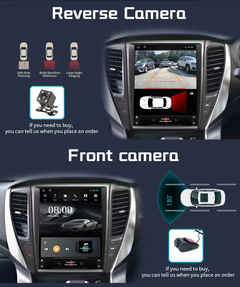 Tesla Radio Android Car Stereo Vertical Screen For Ford Ranger Raptor ...