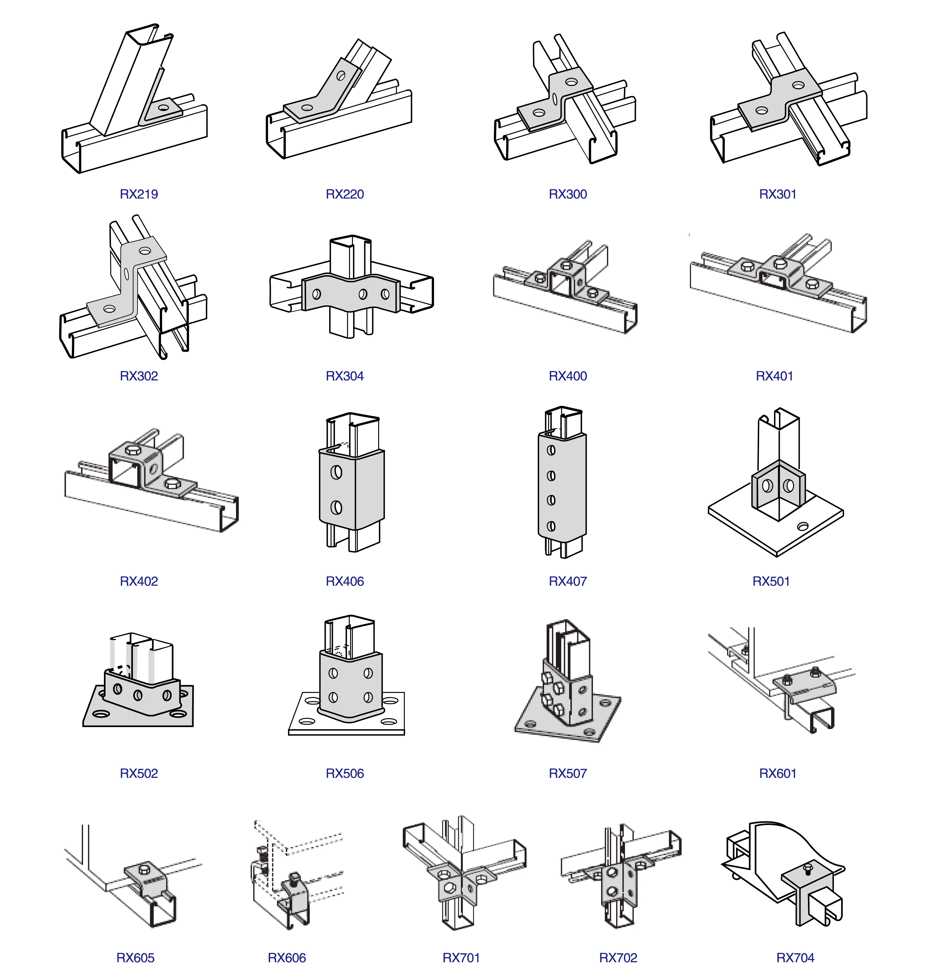 TF401 U Shape Offset Tee Bracket - Easy Fixing for 41x21mm Channel