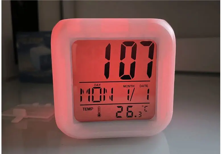 Unicorn Digital Cube Alarm Clock Led Kids Alarm Clock Cartoon Unicorn ...