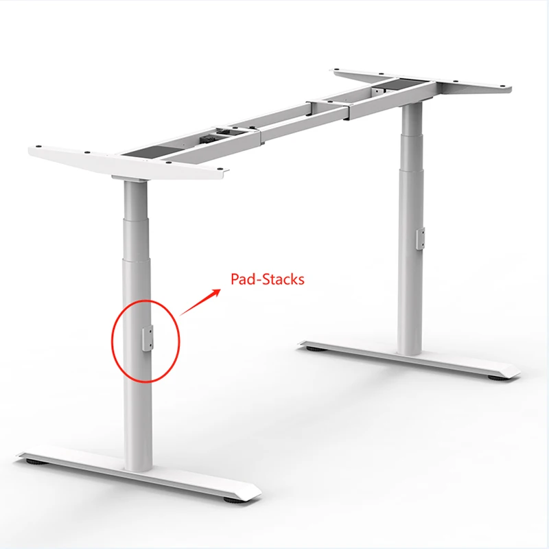Modern Round Lift Column Standing Desk Metal Office Furniture Fast ...