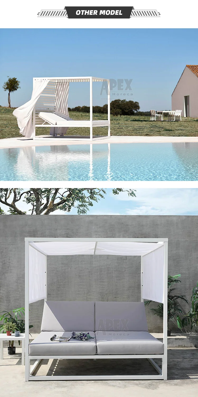 Outdoor Daybed Beach Furniture - Lying Sun Bed for Resort