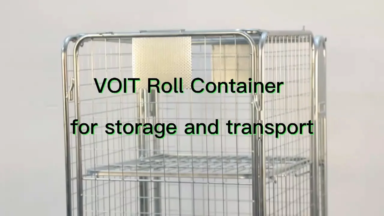 Galvanized Nestable Foldable Warehouse Storage Metal Steel Logistic ...