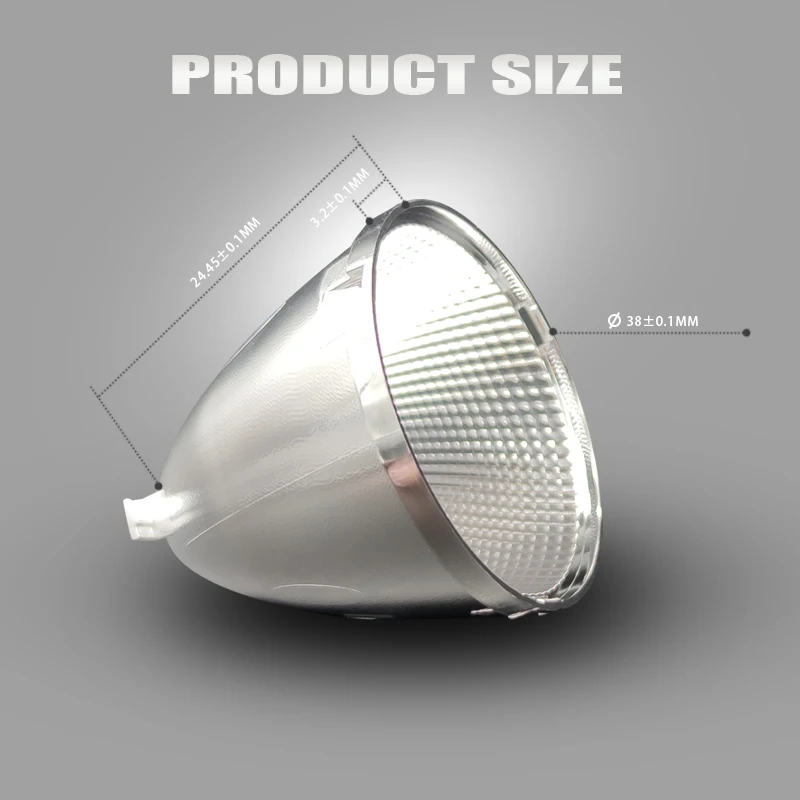 Cob Optical Plastic Material Led Light Diffuser Lens 35mm 30 Degree ...