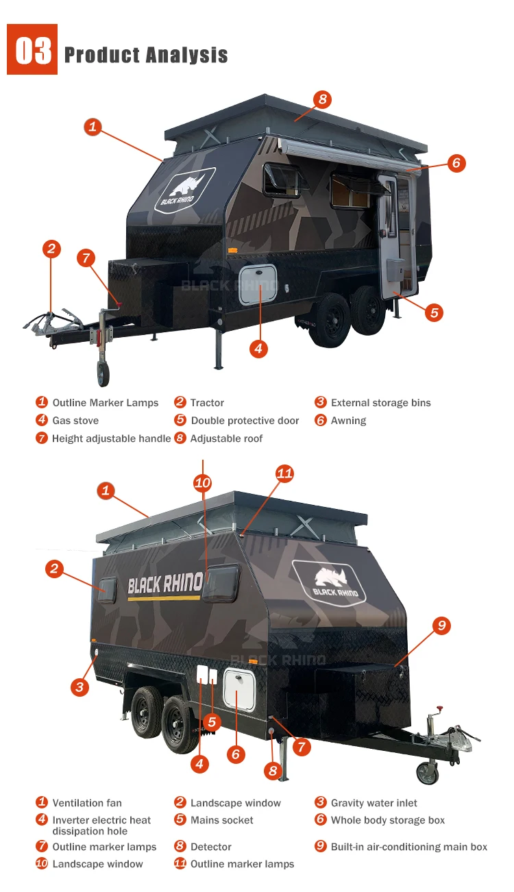 Trans Global Overland XT17HRT - 16ft Hybrid Camper Trailers