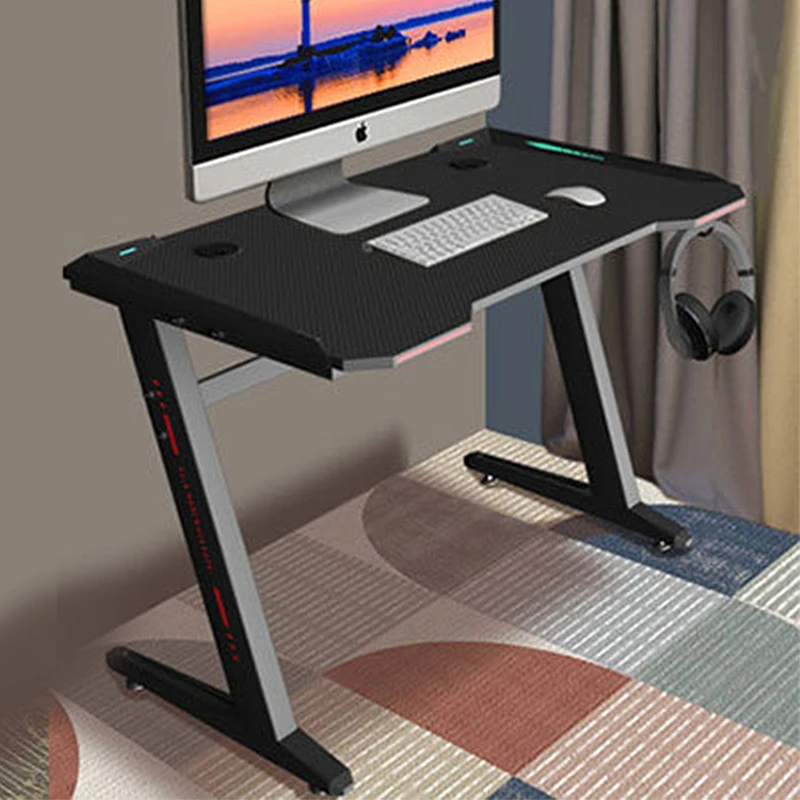 Z-shaped Computer Gaming Table For Console & Gamers Pc Laptop Gaming ...