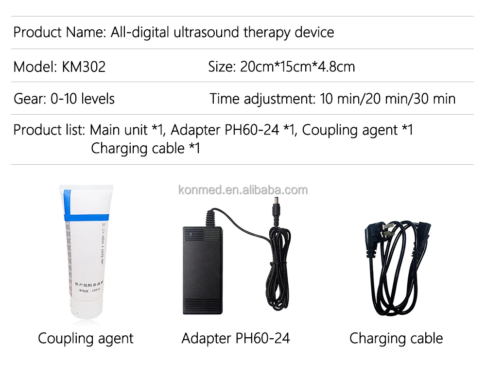 Konmed All-digital Ultrasound Physical Therapy Medical Soft Tissue ...