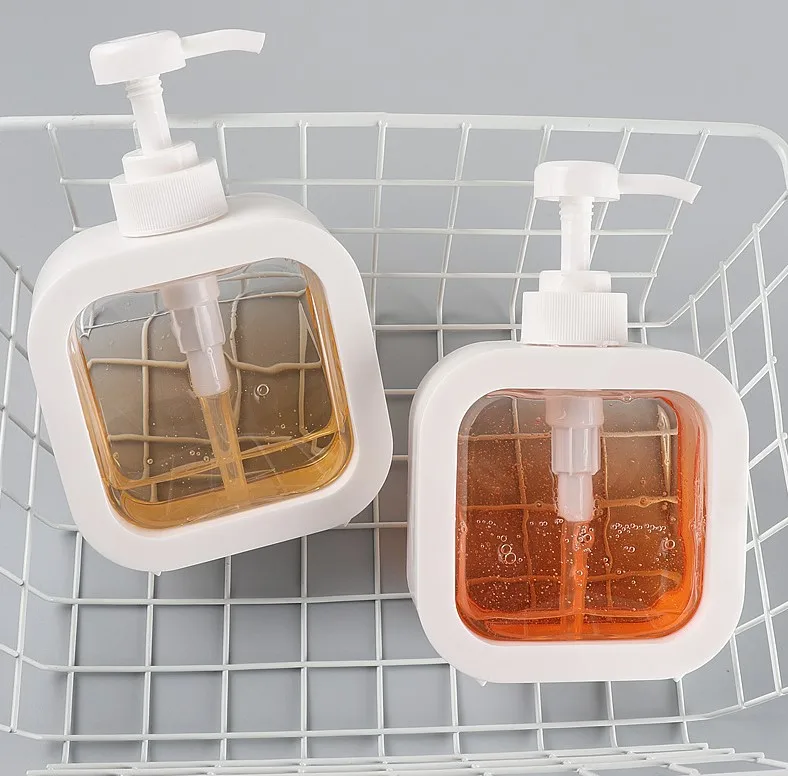 300ml 500ml Refillable Lotion Pump Bottle for Shampoo Dispenser