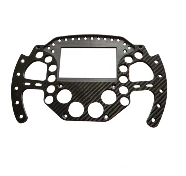 Custom PU Foam Steering Wheel with Carbon Fiber CNC Machining