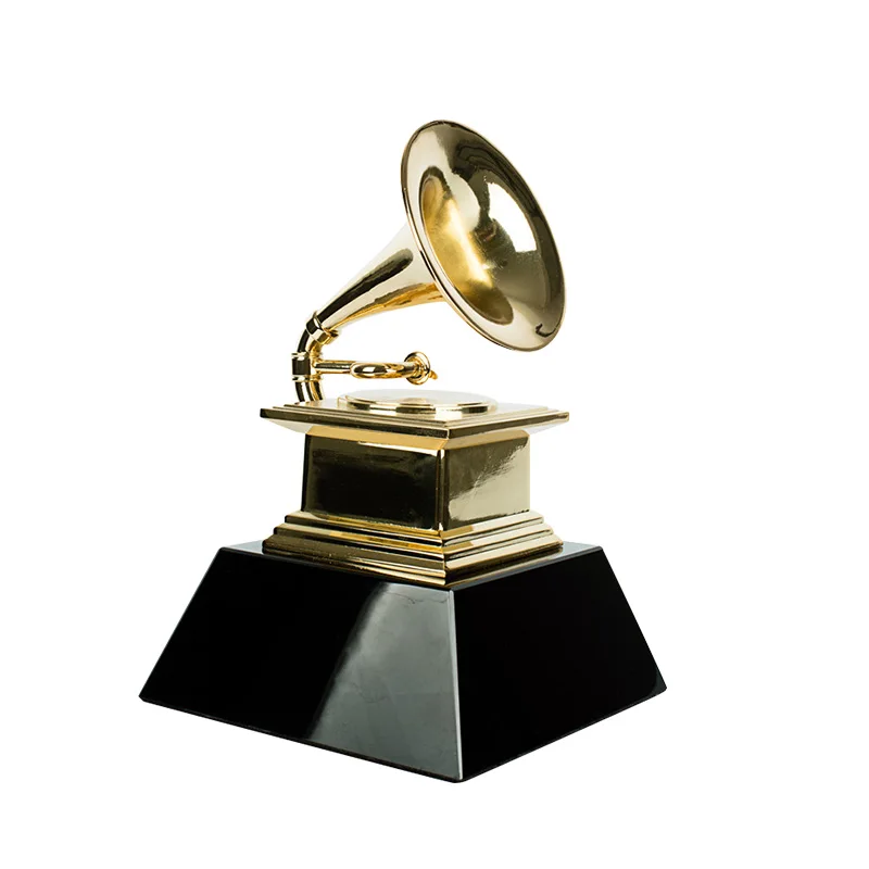 Design Metal Made 3D Gramophone Trophy - Souvenir Gift