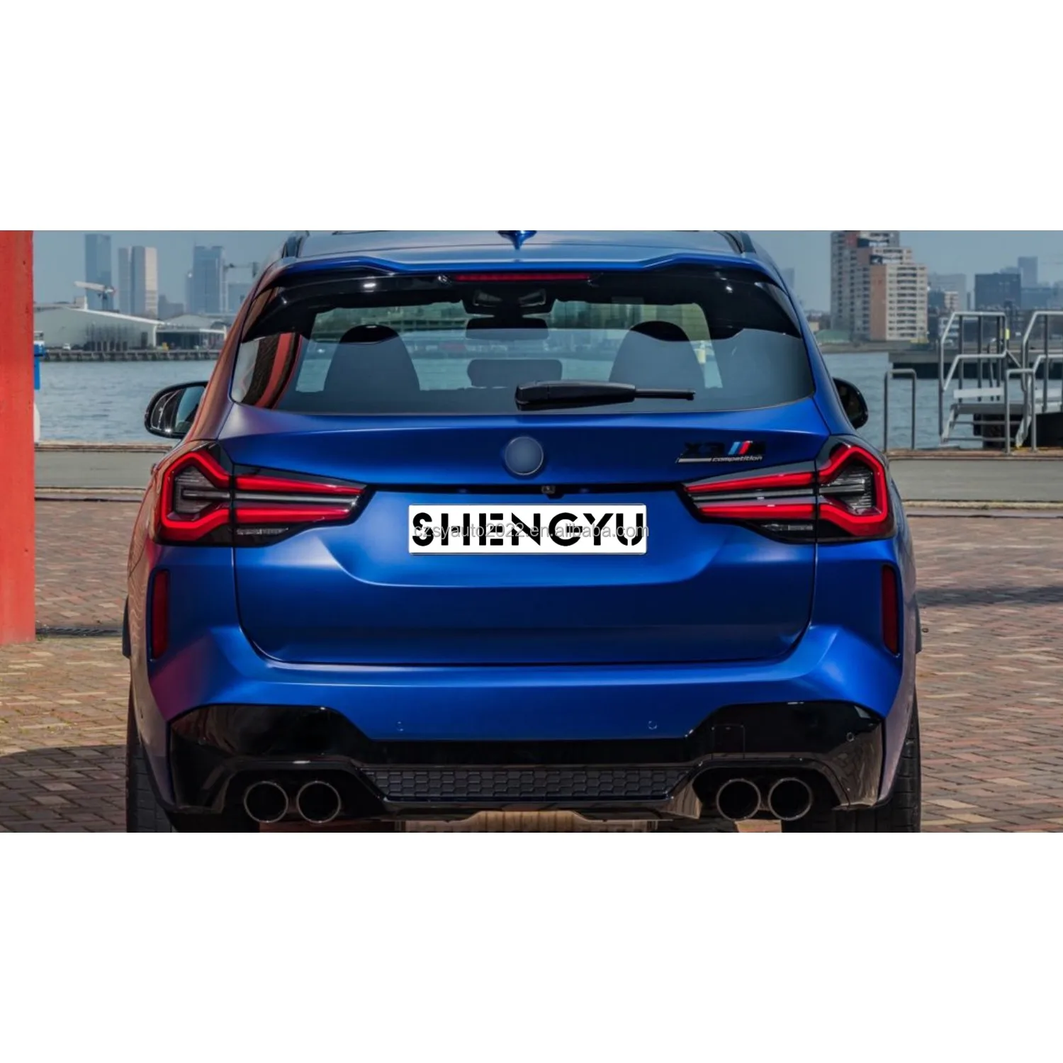 Body Kit Include Front Bumper Assembly Rear Lip Exhaust Pipe And Side ...