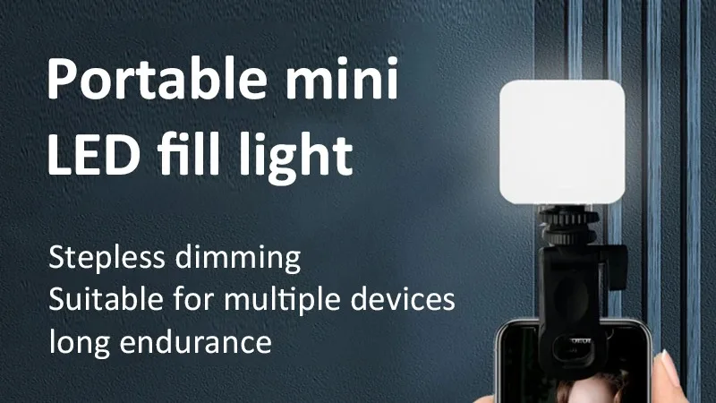 Portable Light 3 Brightness Level Mini Rechargeable Led Light Selfie ...