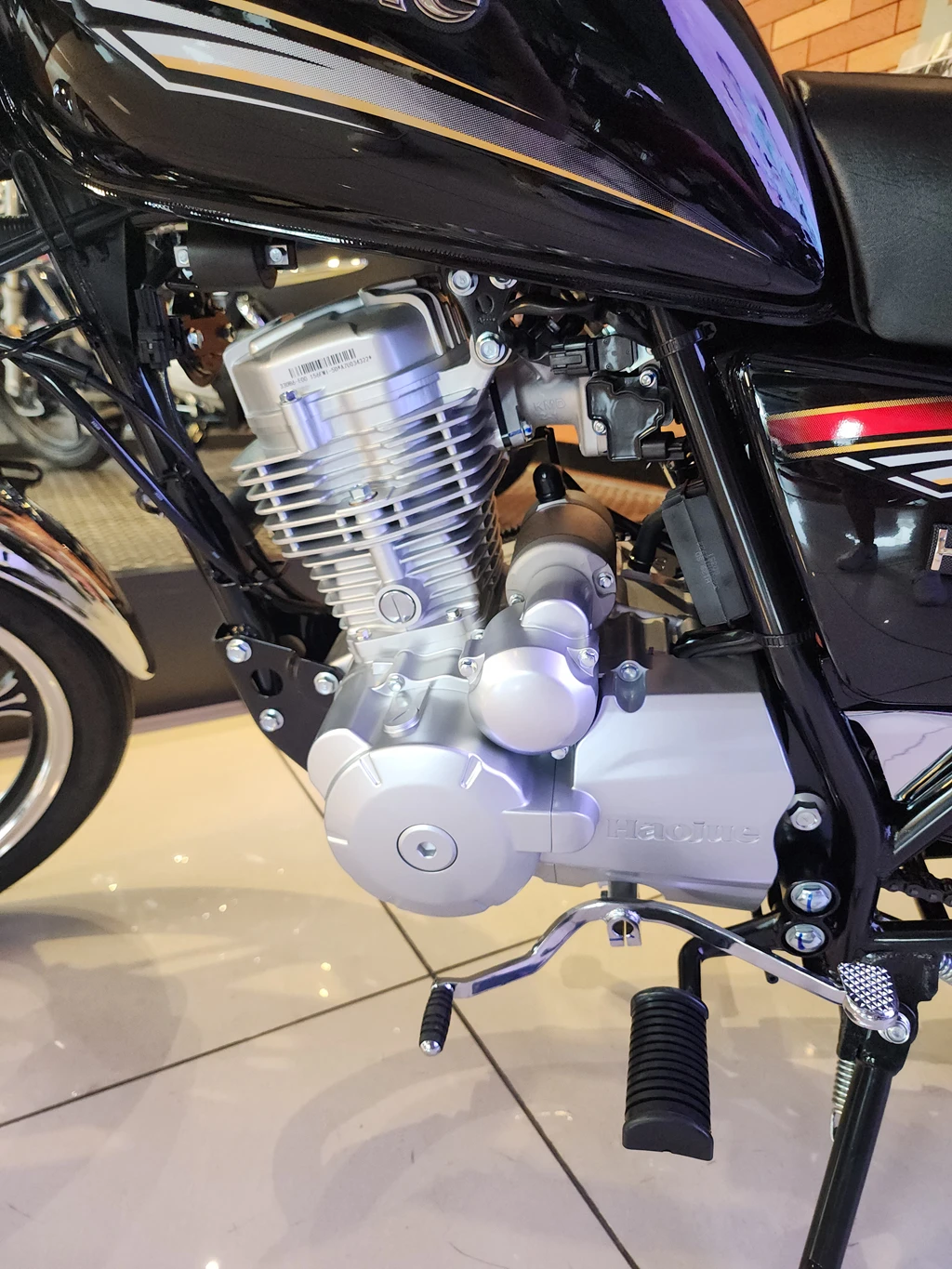 Hj125 8w Haojue Motorcycle 125cc Air Cool Injection Drum Brake + Disc Brake Durable Motor Bike ...