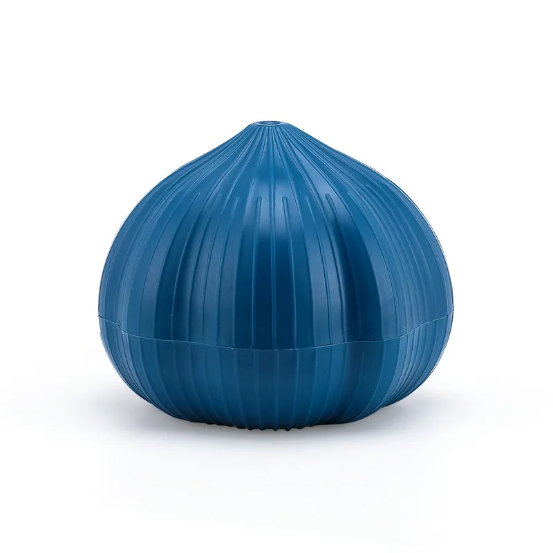 Kitchen Gadgets Cute Blue Garlic Shape Plastic Manual Rotary Grinding ...