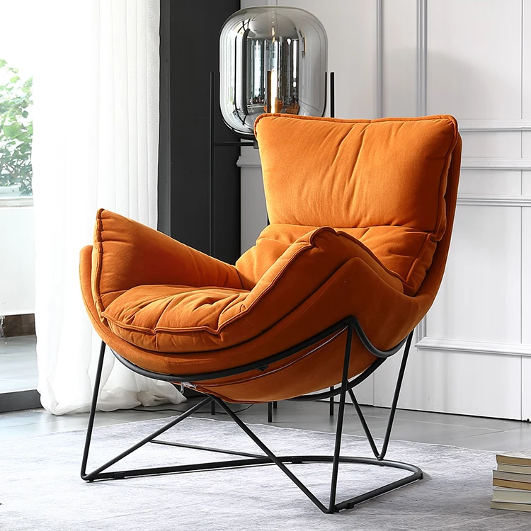 Modern Luxury Single Down Snail Chair Tatami Nordic Balcony Bedroom ...