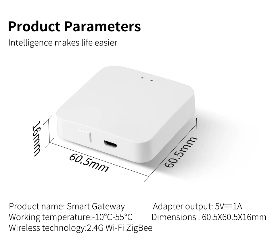 Smart Home Gateway Hub Control Center Through Tuya Smart Life Alexa Tidelink Zigbee3.0 Smart ...