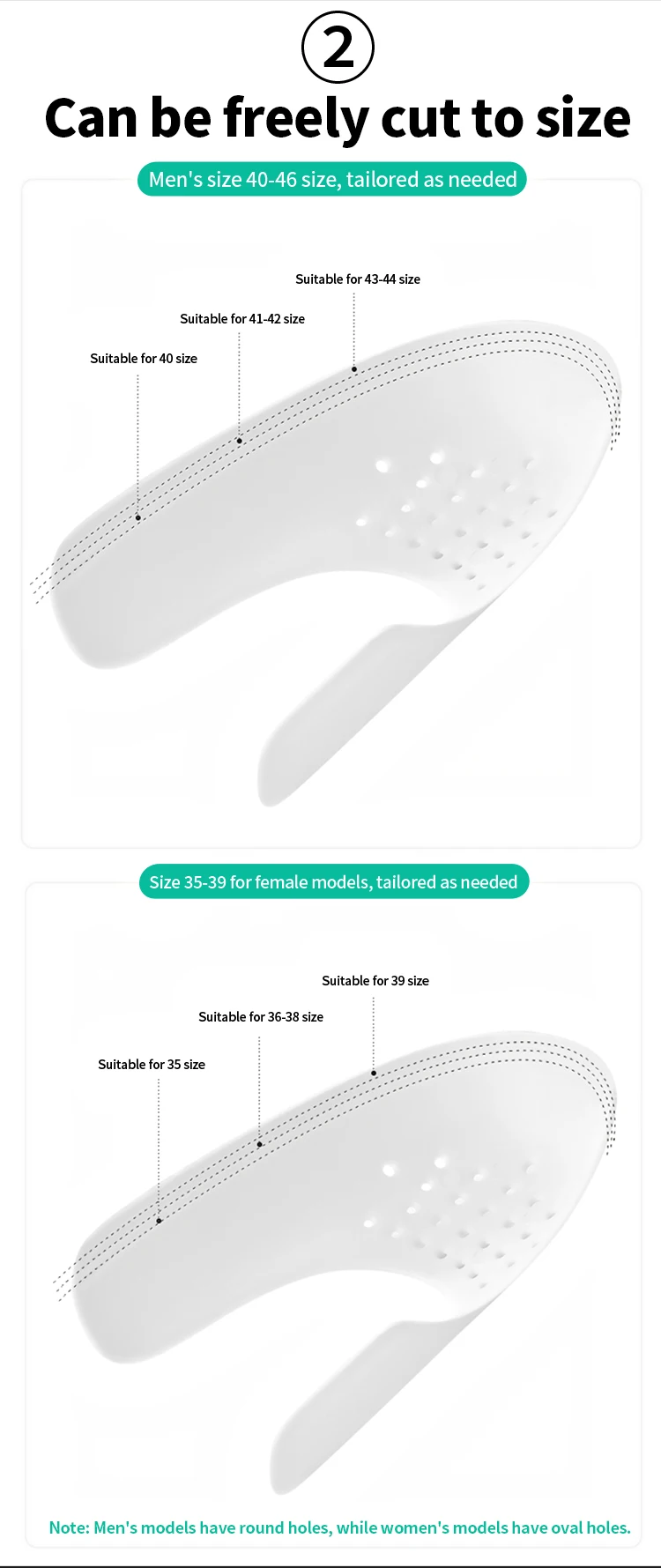 99insole Shoe Support Head Stretcher Anti-wrinkle Plastic Sneaker ...